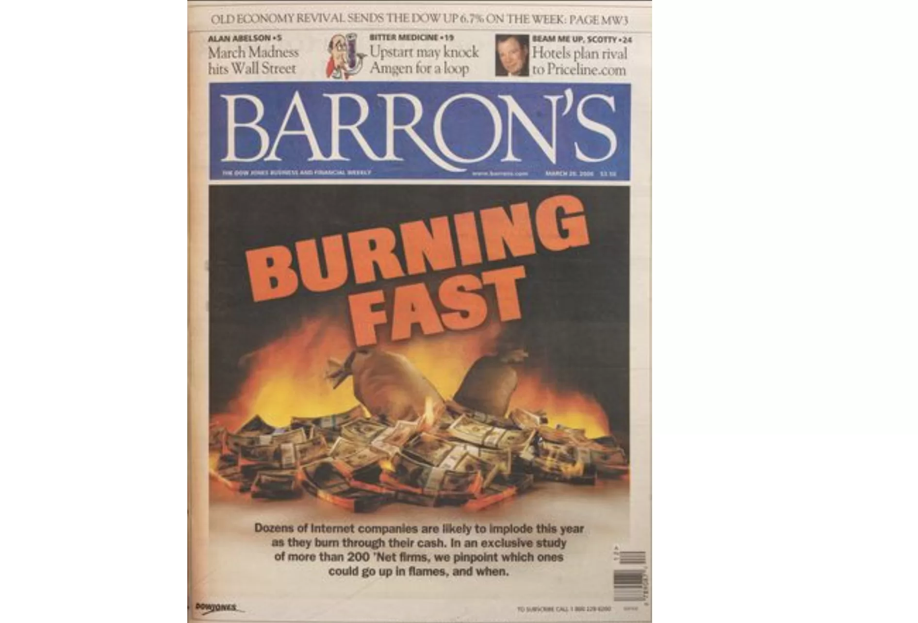 Barron's Burning Up: La Impactante Predicción Sobre La Burbuja Puntocom ...